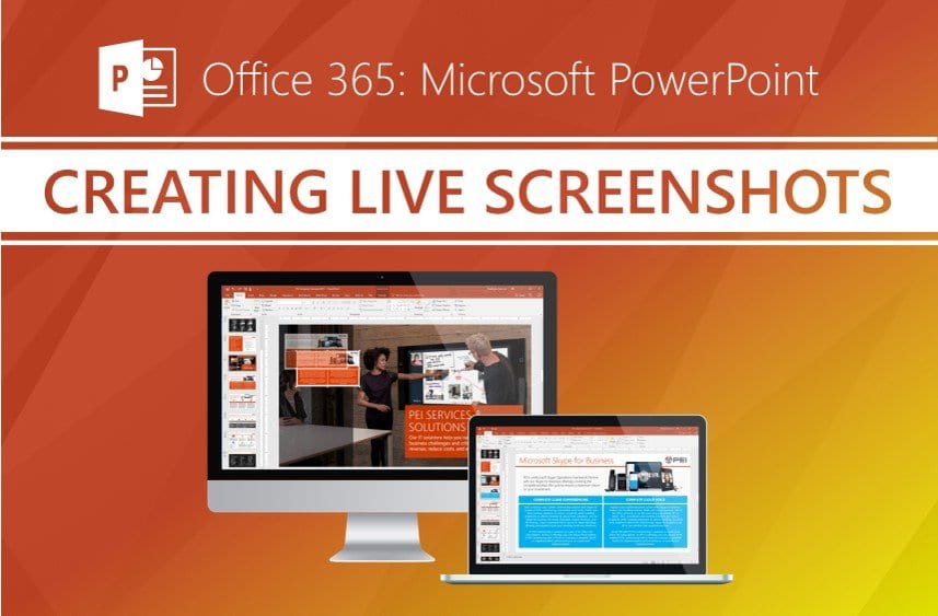 Office 365 - Creating Live Screenshots in PowerPoint | Dataprise